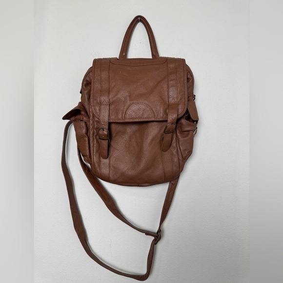 A.P.C. | Bags | Apc Brown Pebble Leather Convertible Travel Bag ...